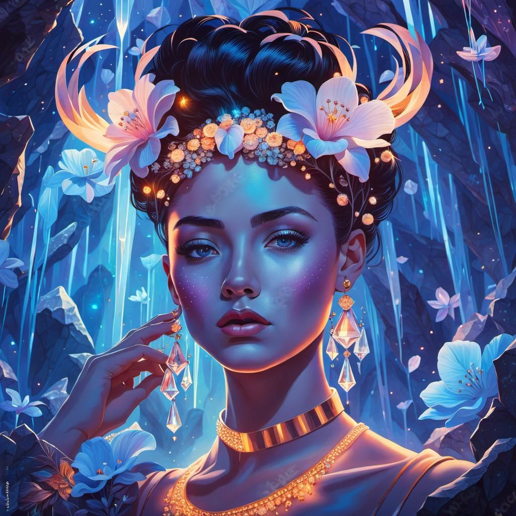 Insanely detailed hyper-realistic beautiful dreamy fantasy geodes and ...