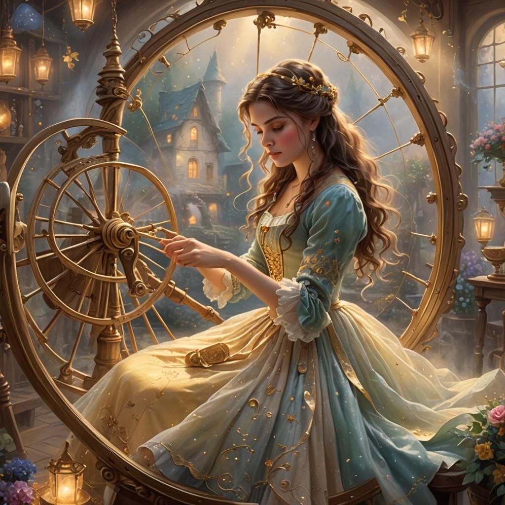Spinning the tale - AI Generated Artwork - NightCafe Creator
