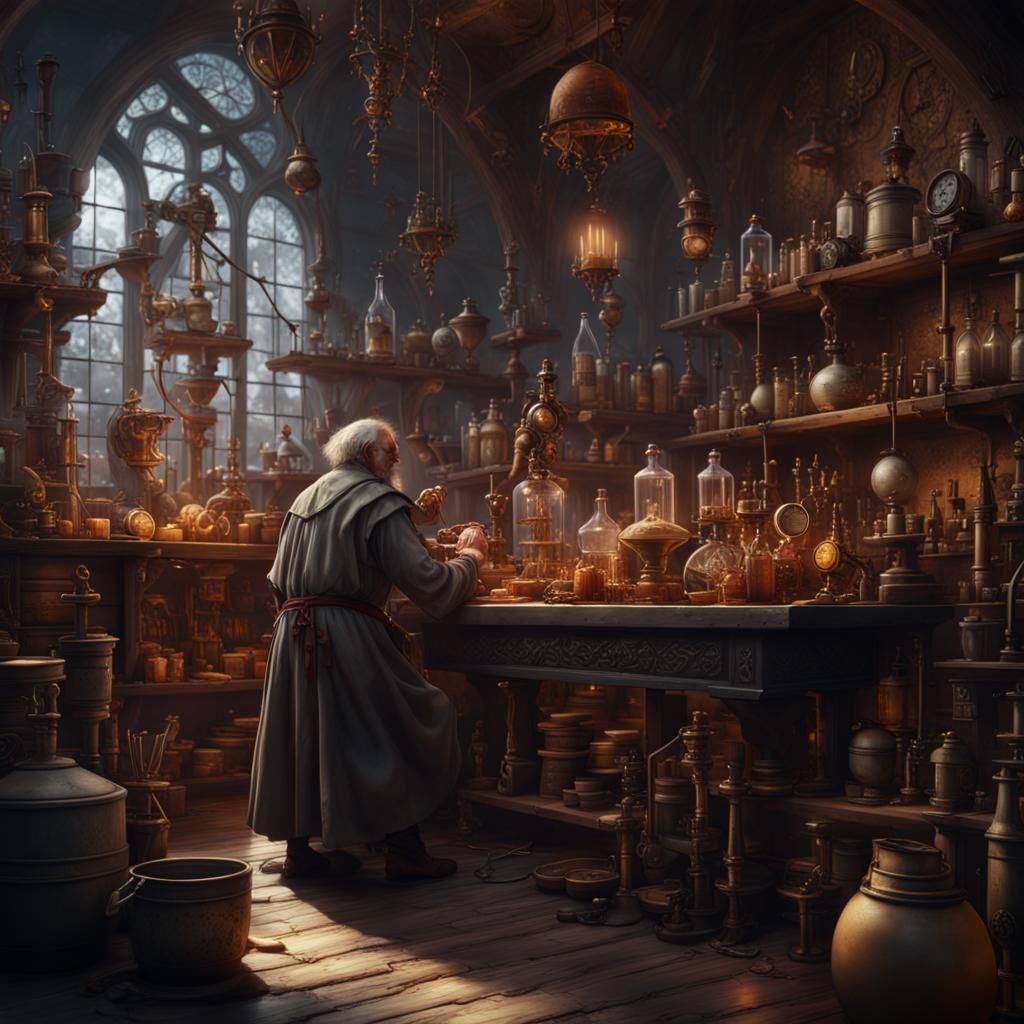 The alchemist - AI Generated Artwork - NightCafe Creator