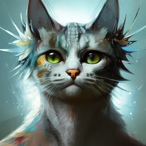 The cat guardian - AI Generated Artwork - NightCafe Creator