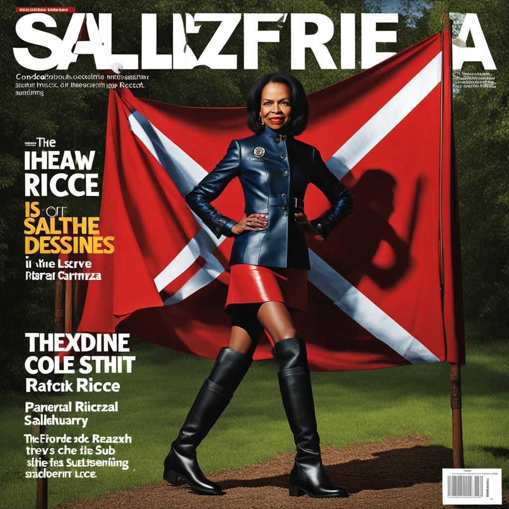 The cover of a glossy magazine has the title of Saltire. The main photo ...