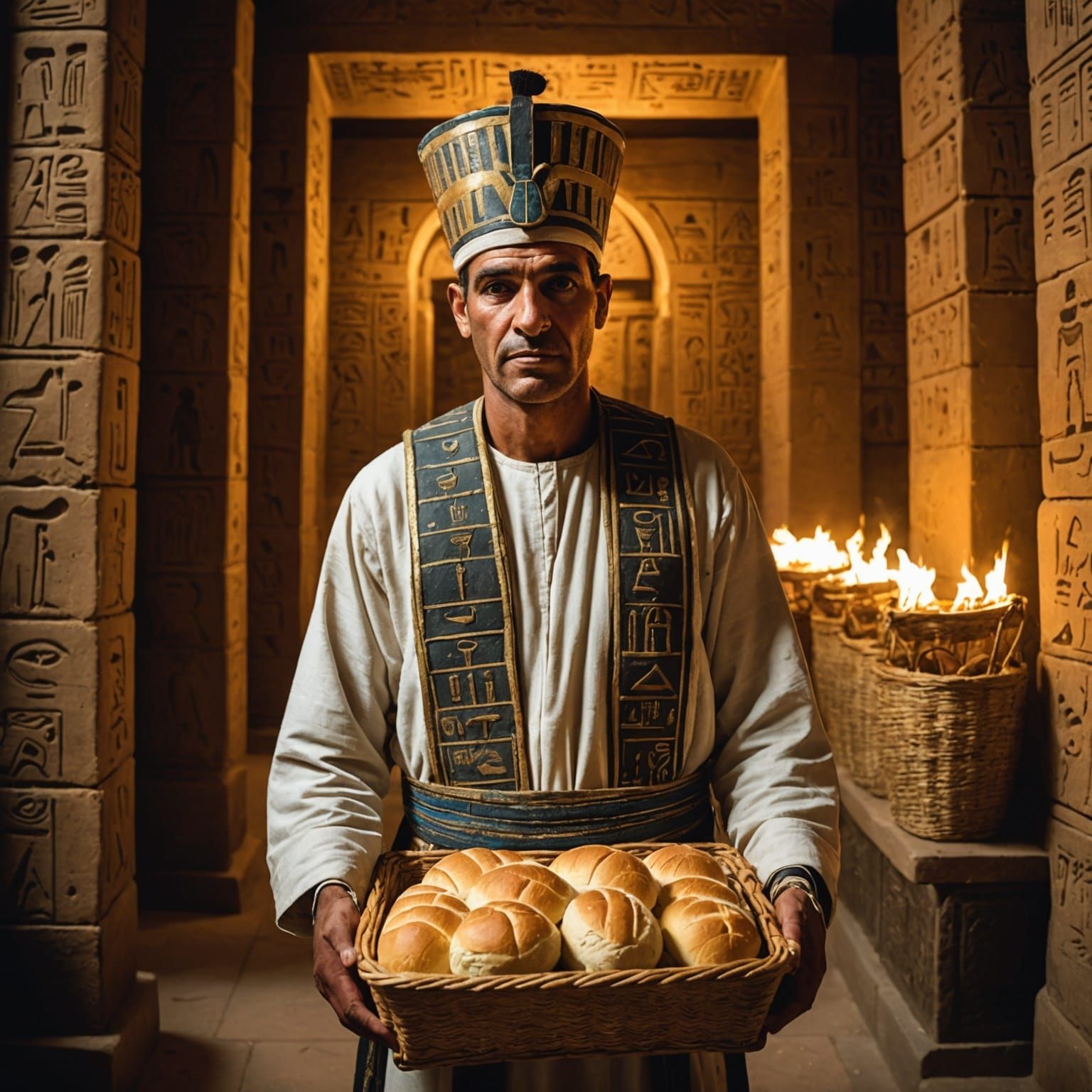 An ancient egyption baker - AI Generated Artwork - NightCafe Creator