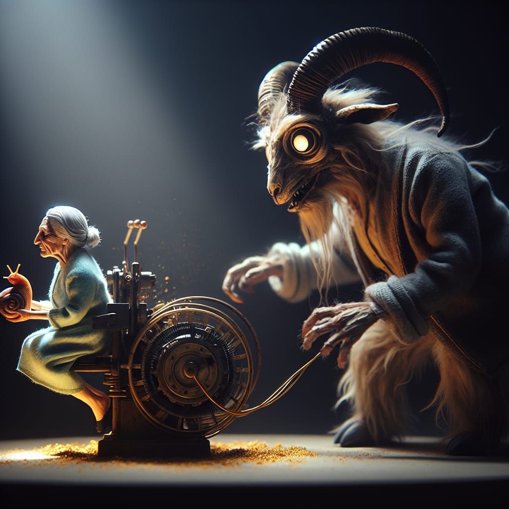 Mad Goat Man Uses the Randomizer to Switch Grandma's Brain with a Big ...