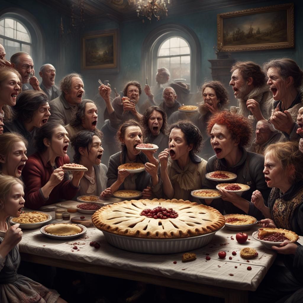 pie-eating contests - AI Generated Artwork - NightCafe Creator
