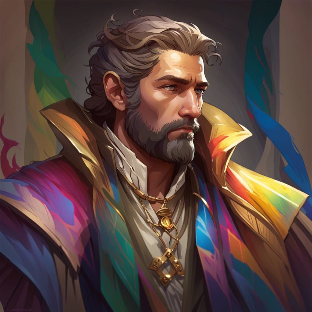 Joseph wearing his coat of many colors as described in the ancient ...