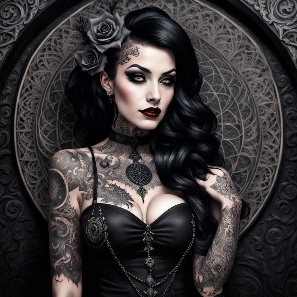 A gothic woman - AI Generated Artwork - NightCafe Creator