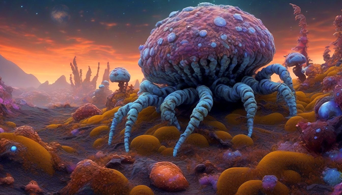 Odd living forms on another world #38 - AI Generated Artwork - NightCafe Creator