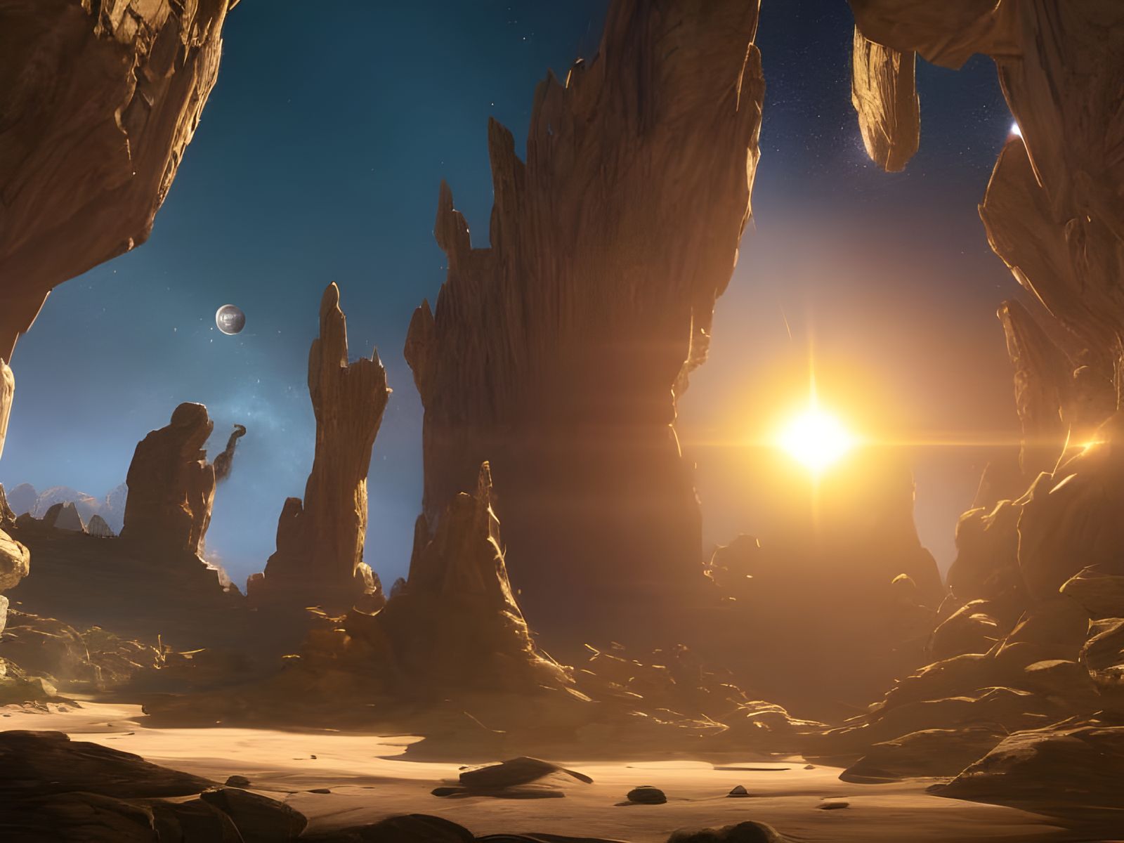 Discovering new Planets - AI Generated Artwork - NightCafe Creator