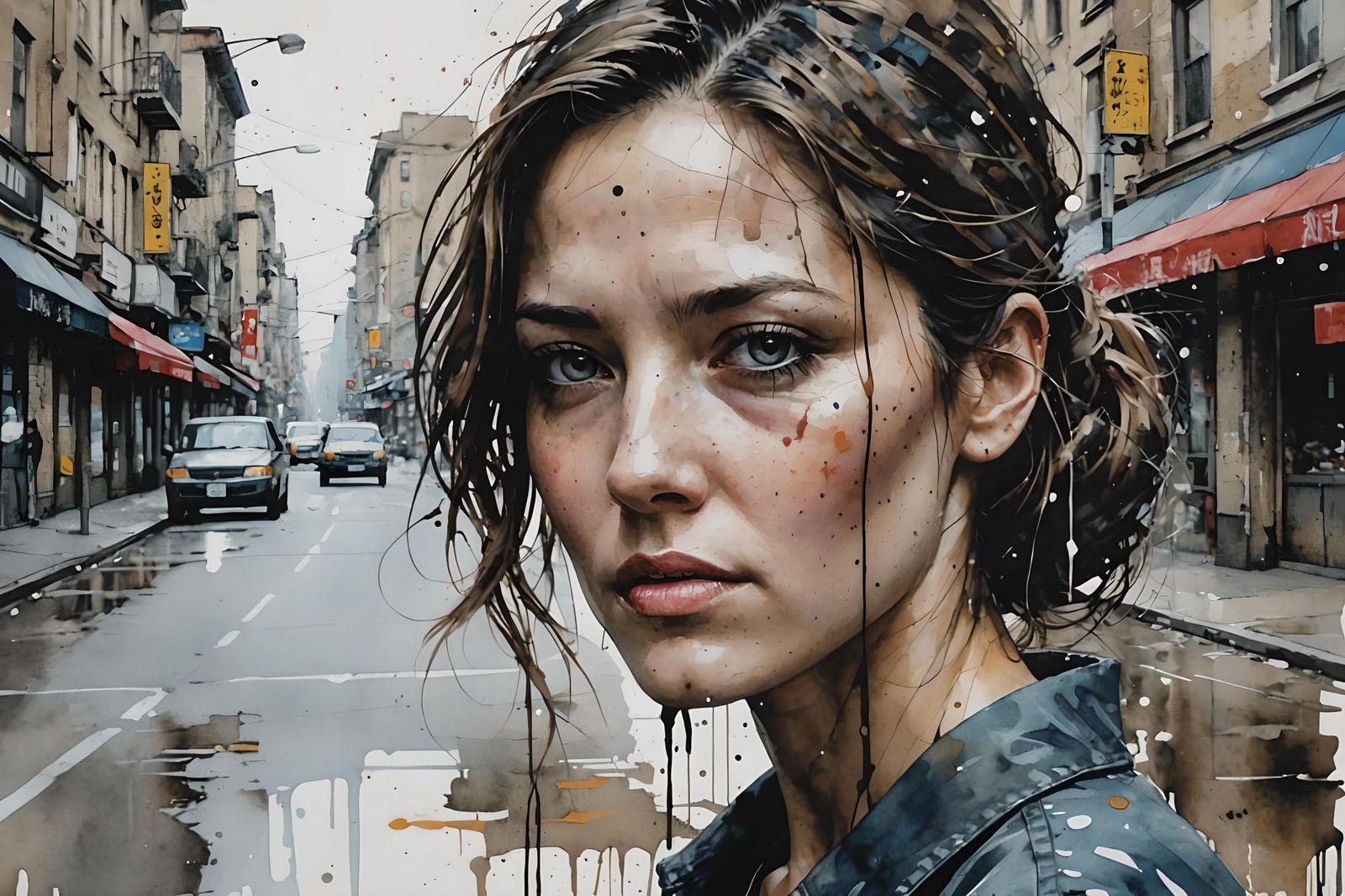 Sad abandoned lady: infinite sadness V - AI Generated Artwork ...