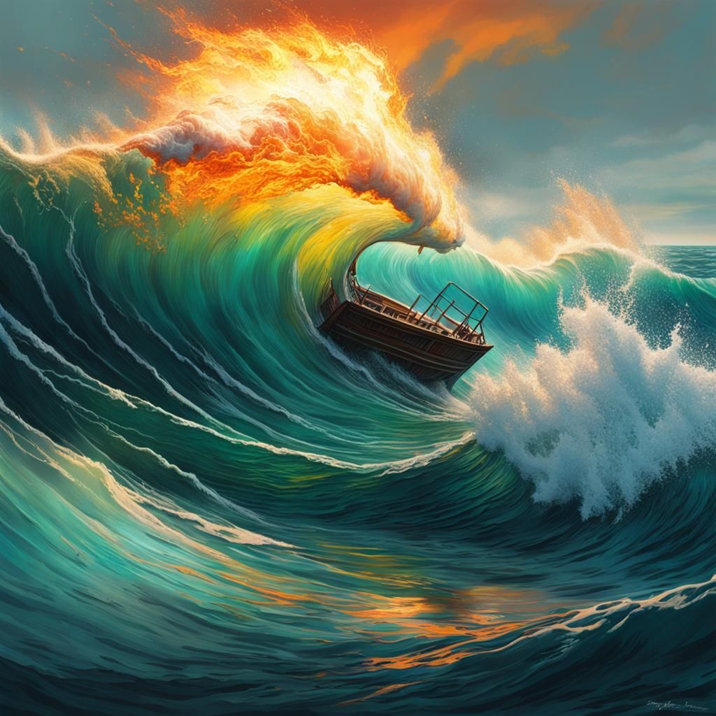 Thunder, Fire, Water - AI Generated Artwork - NightCafe Creator