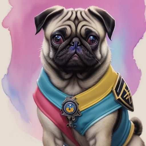 Pug - AI Generated Artwork - NightCafe Creator