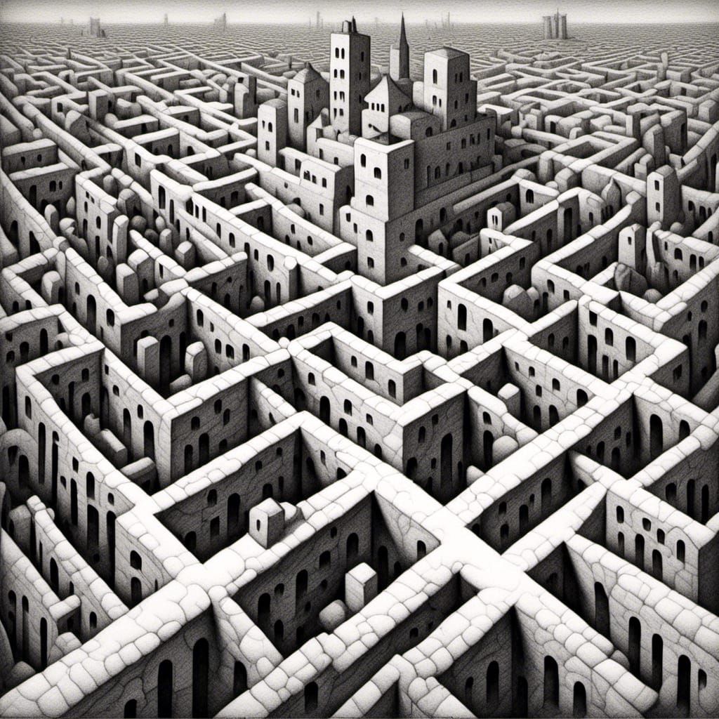 Infinite Labyrinth: The City of Endless Walls: A Metaphor for Urban Complexity - AI Generated ...