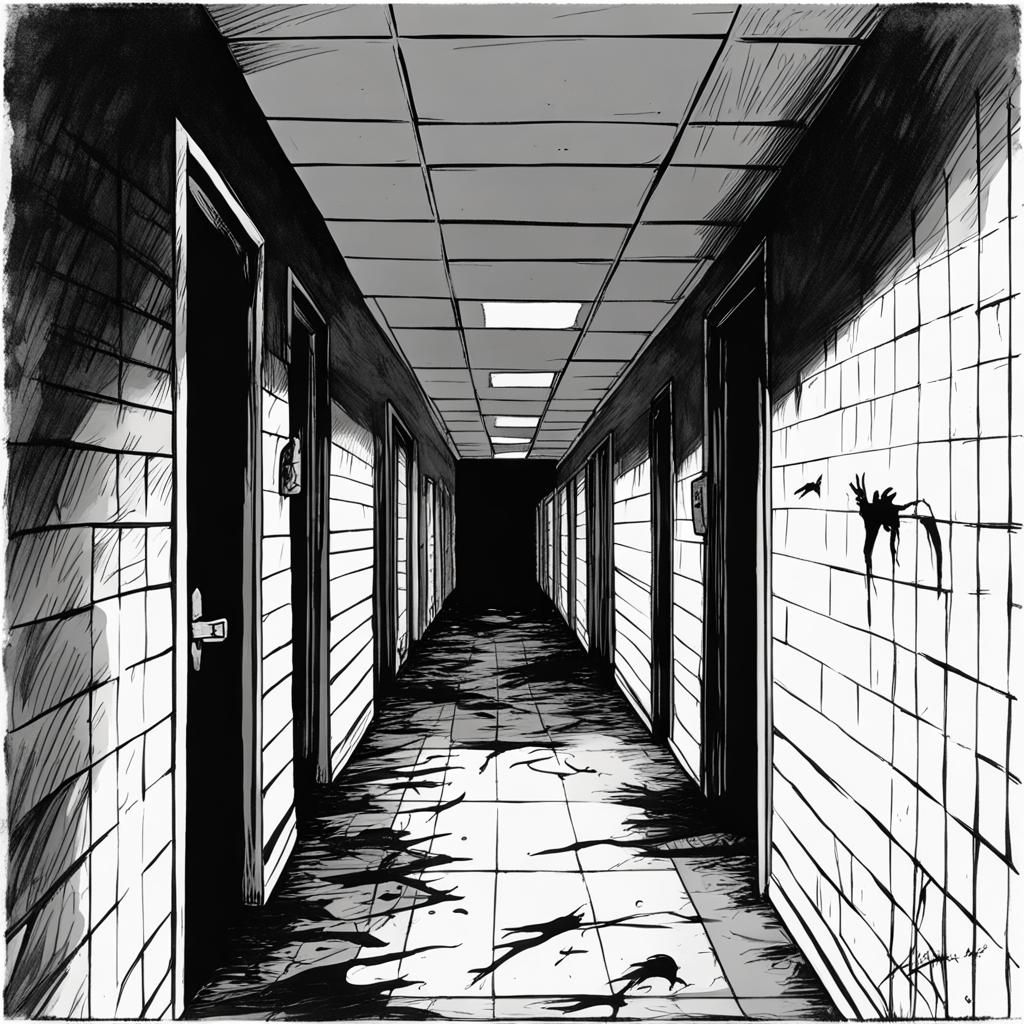Cartoon hallway - AI Generated Artwork - NightCafe Creator