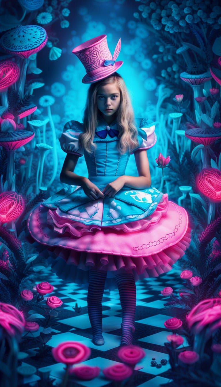 Alice in Wonderland - AI Generated Artwork - NightCafe Creator