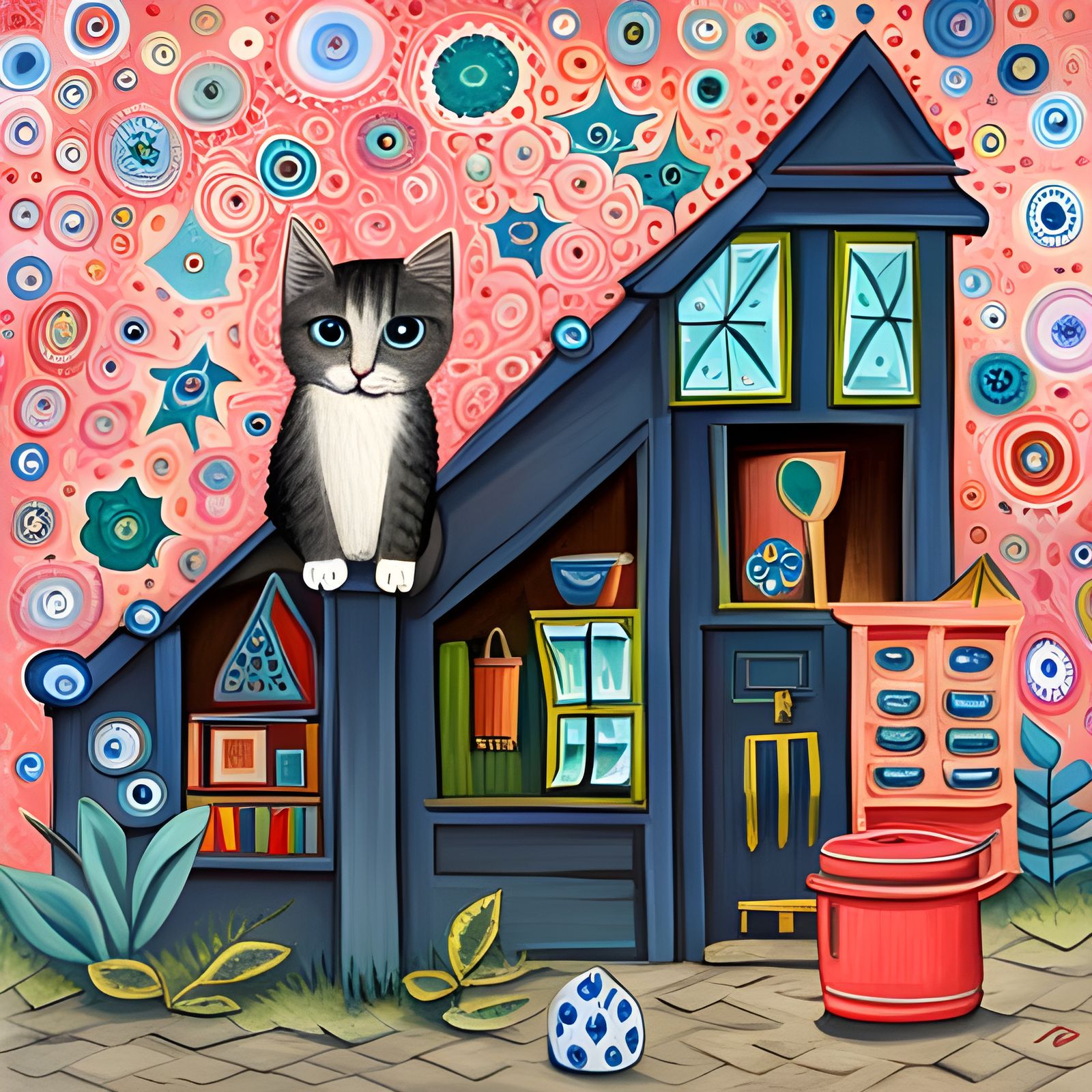 The Cat House - AI Generated Artwork - NightCafe Creator