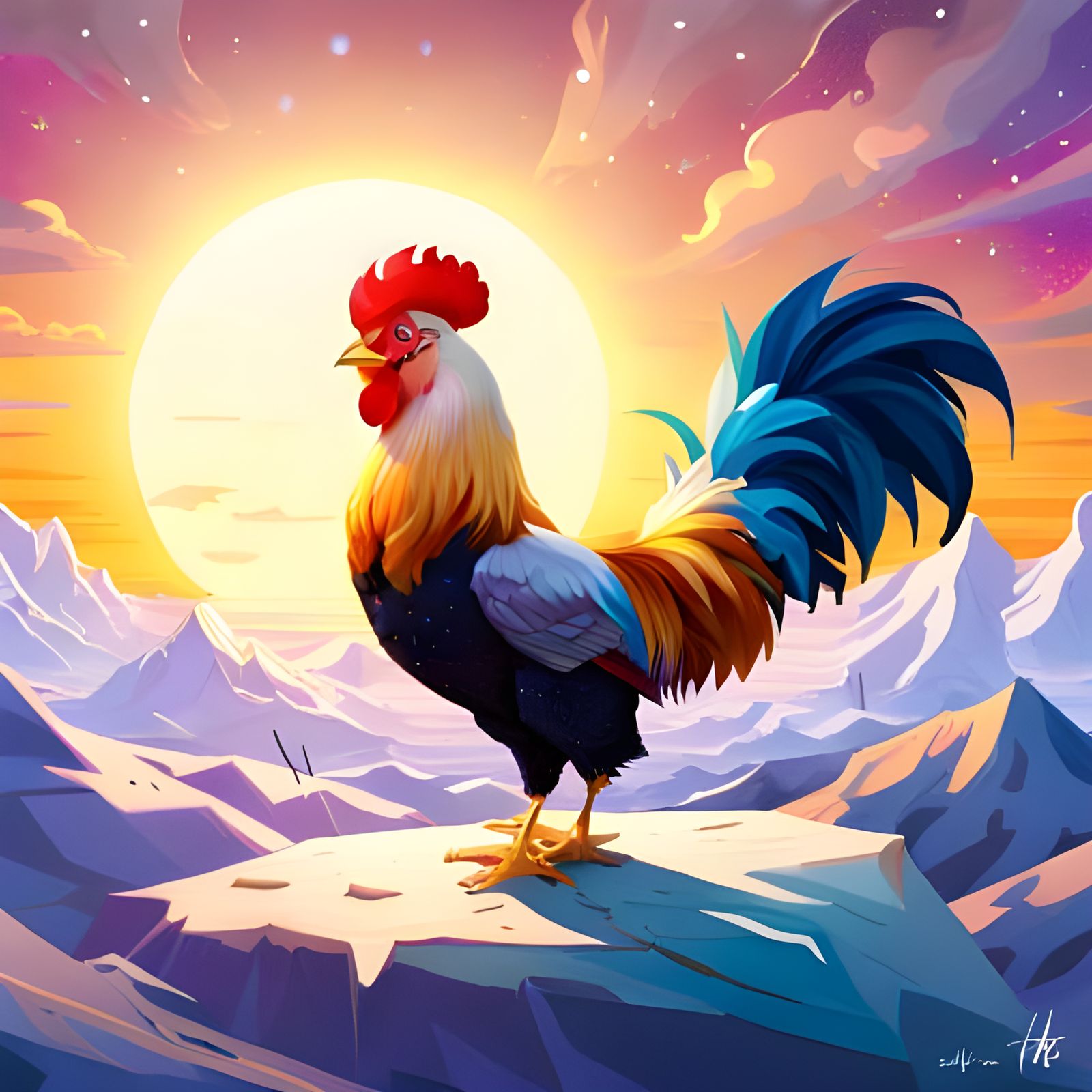 COOK-A-DOODLE-DOO - AI Generated Artwork - NightCafe Creator