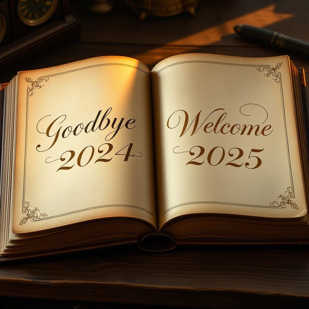 Bye and Welcome - Vintage Book Nostalgia and Hope in Golden ...