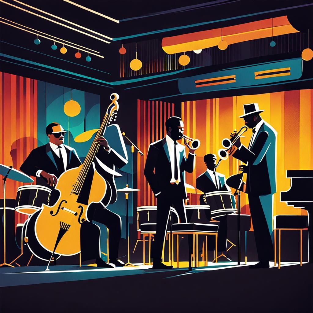 jazz club scene - AI Generated Artwork - NightCafe Creator