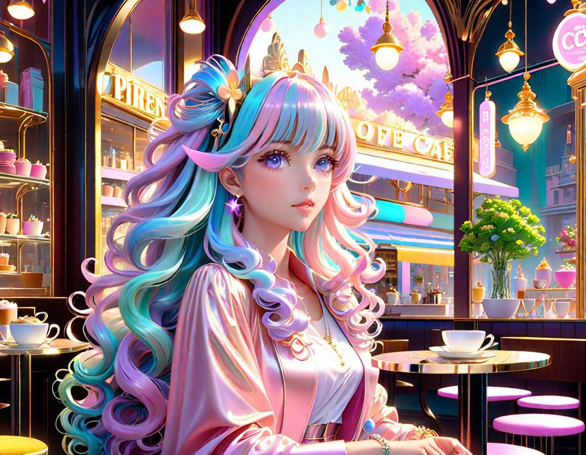 colorful cafe - AI Generated Artwork - NightCafe Creator