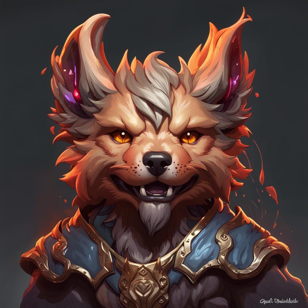 Chibi hellhound Wizard - AI Generated Artwork - NightCafe Creator