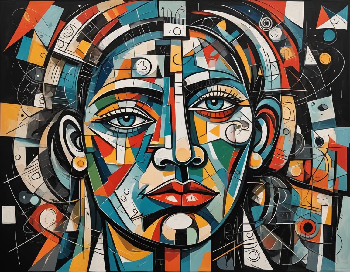 Abstract portrait - AI Generated Artwork - NightCafe Creator