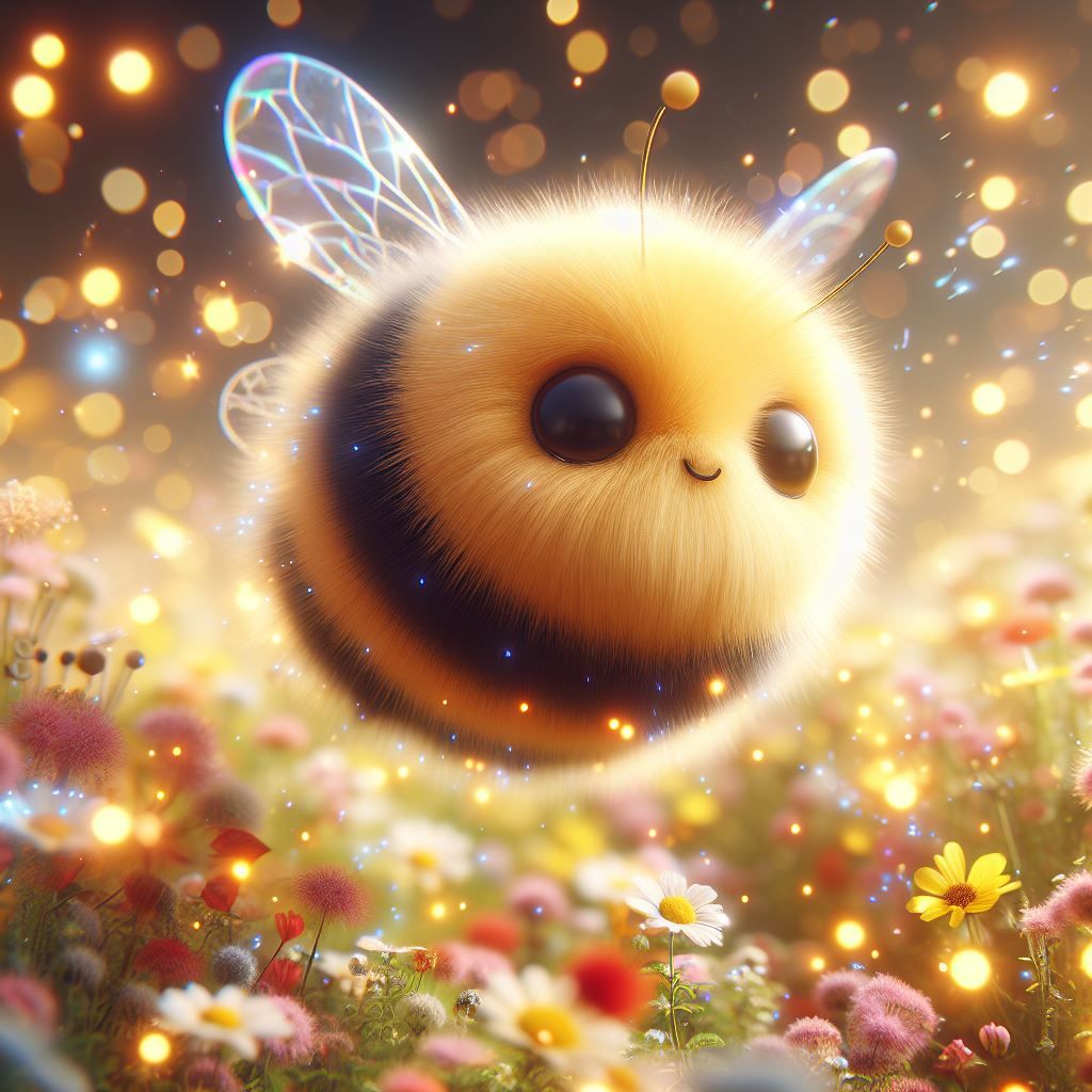 🐝🌈 Happy little bee - AI Generated Artwork - NightCafe Creator