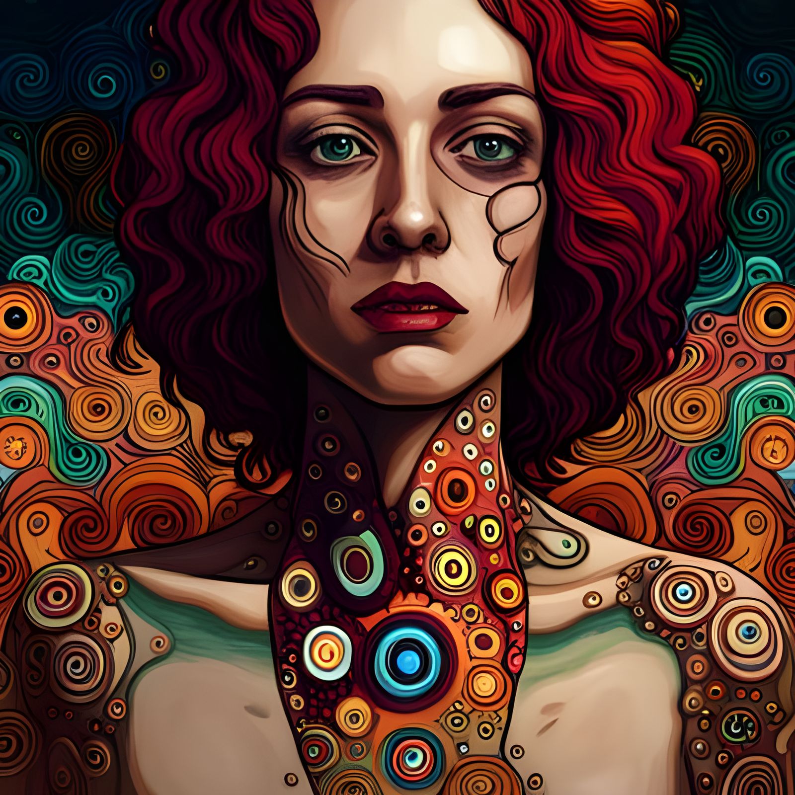 Psychedelia woman séries... - AI Generated Artwork - NightCafe Creator