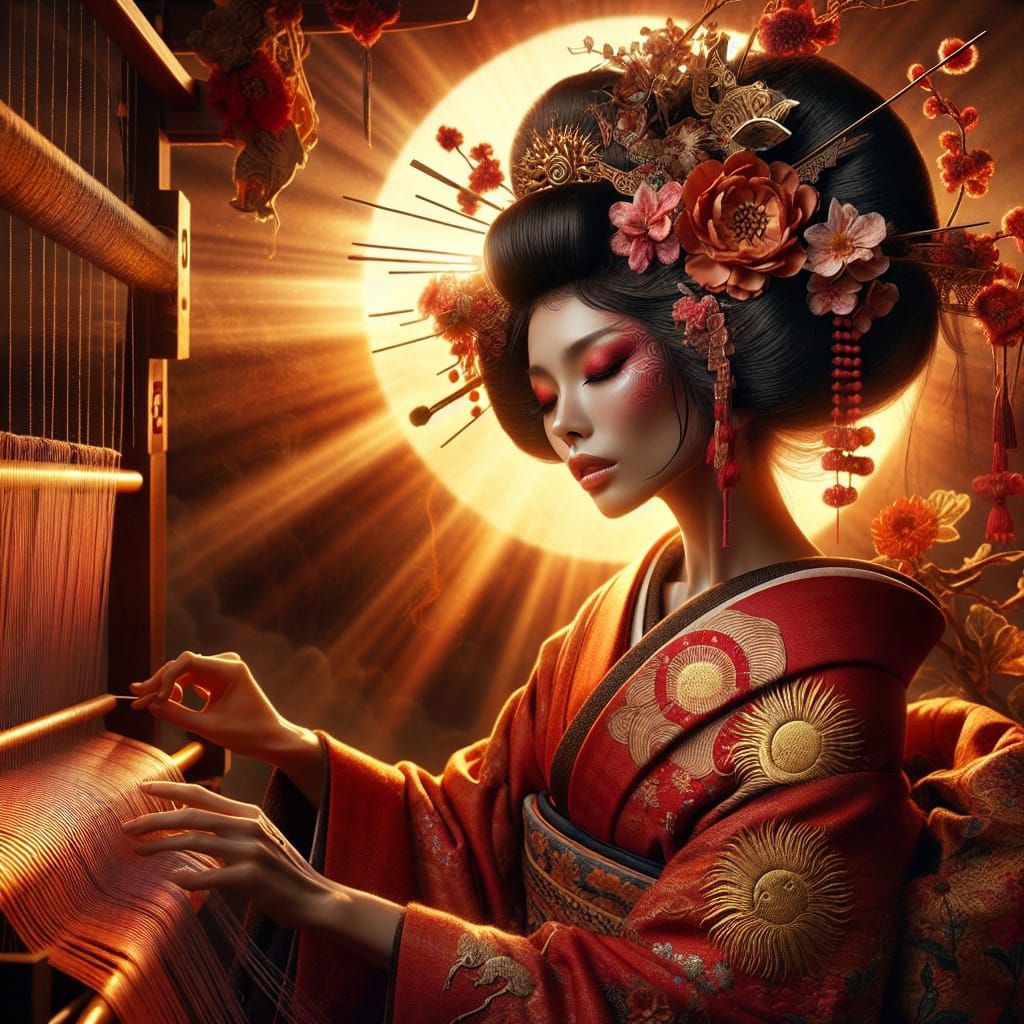 Akaru-hime, "Sun Princess", a Japanese Goddess of Light and Weaving :)
