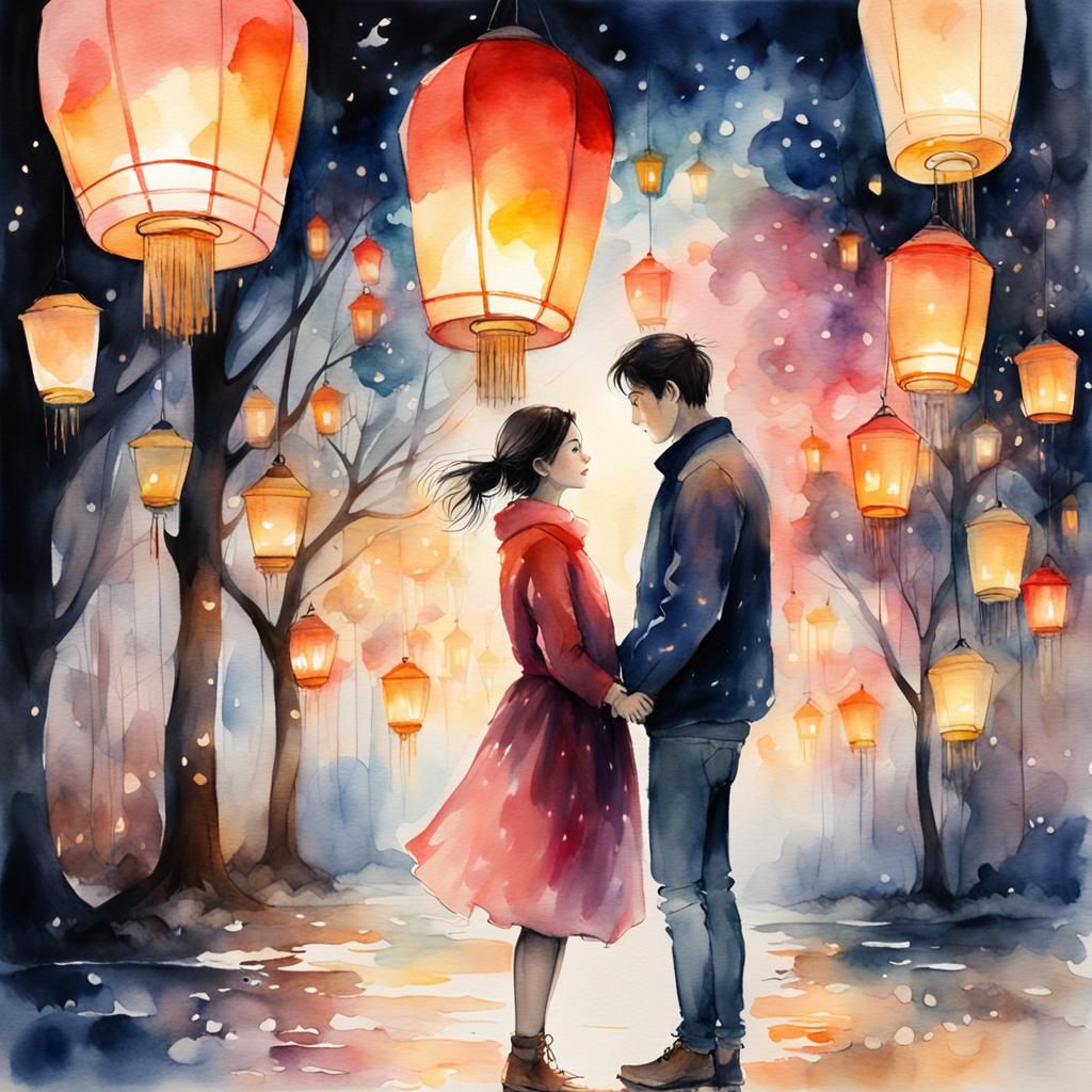 Lanterns - AI Generated Artwork - NightCafe Creator