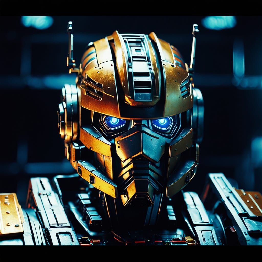 Transformer Robot as X-Wing Fighter in Sci-Fi Art - AI Art