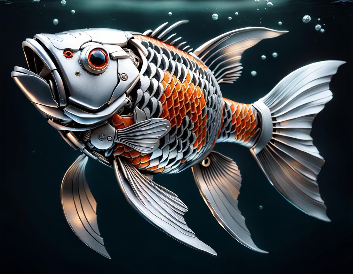 Robotic Fish - AI Generated Artwork - NightCafe Creator