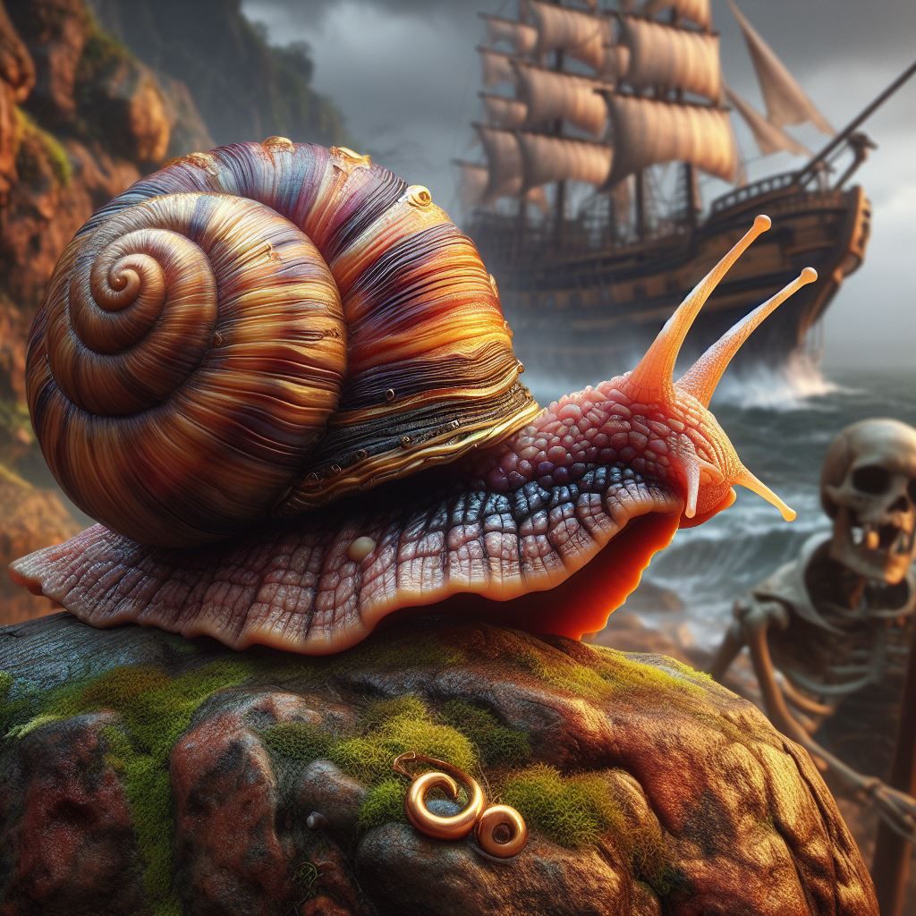 A snail and a pirate's treasure... - AI Generated Artwork - NightCafe ...