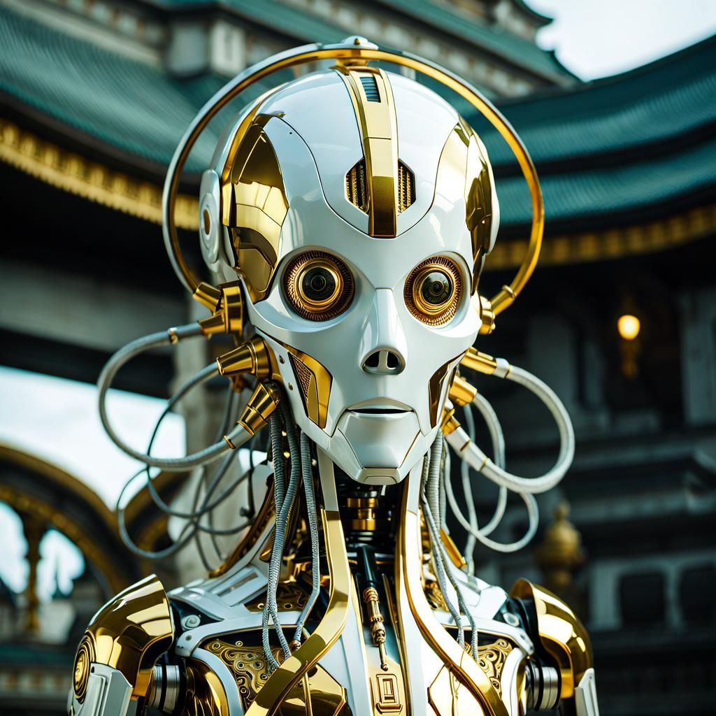 Fancy Android Butler - AI Generated Artwork - NightCafe Creator