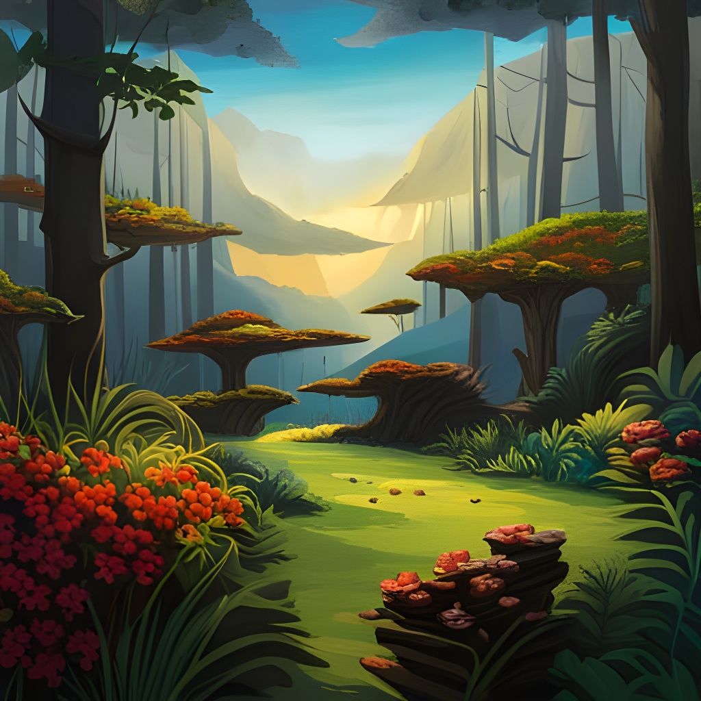 Beautyfull Forest - AI Generated Artwork - NightCafe Creator
