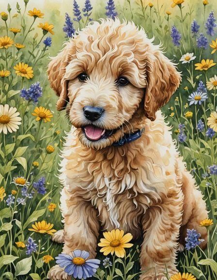 Happy Puppy! - AI Generated Artwork - NightCafe Creator