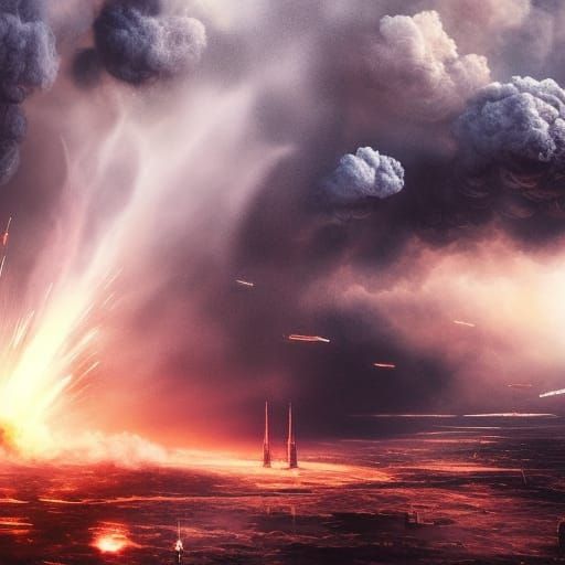 space-ex rocket catastrophic explosion in atmosphere disintegrating ...