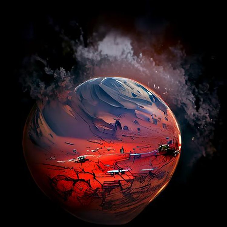 The Red Planet - AI Generated Artwork - NightCafe Creator