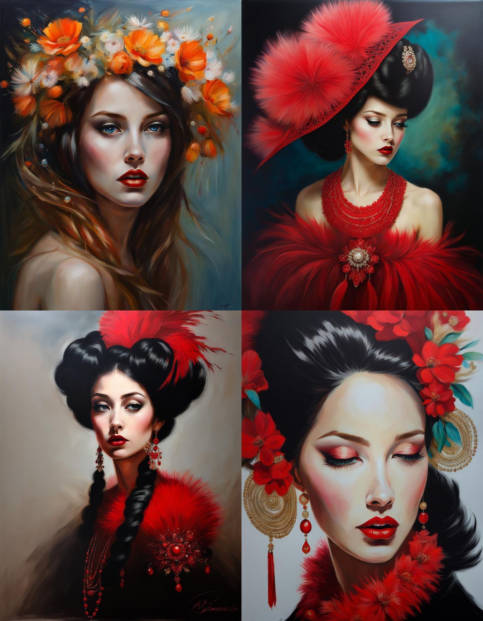 example - by tulle artist "Benjamin Shine" - AI Generated Artwork ...