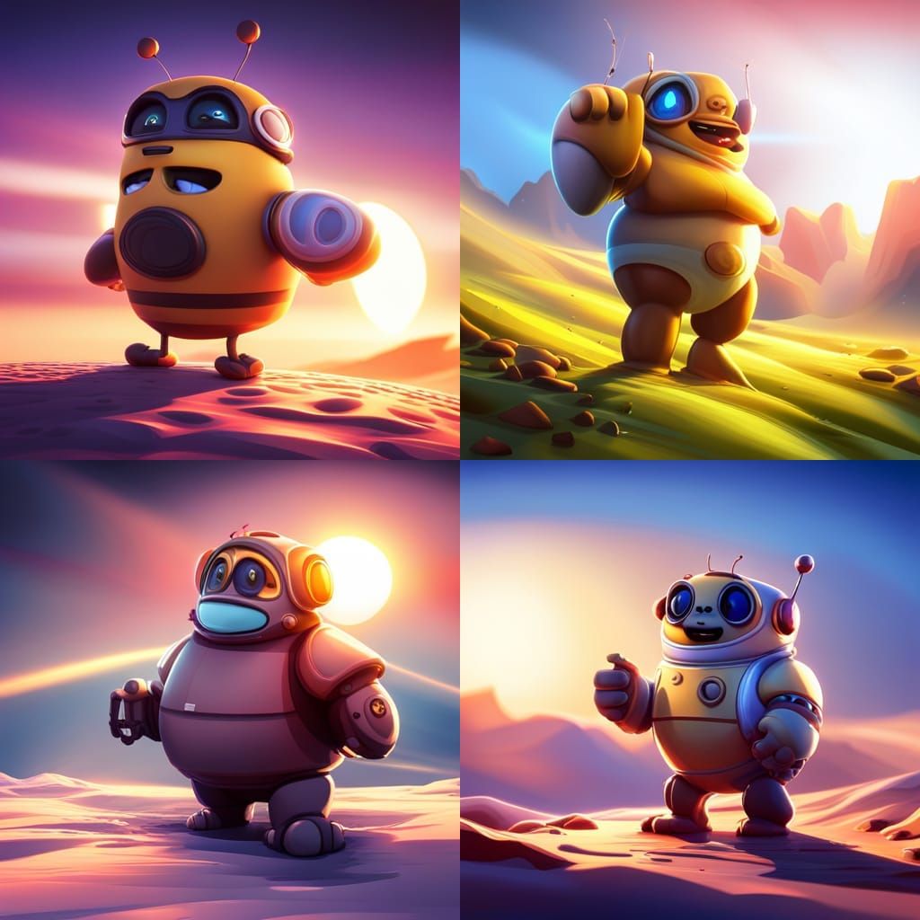 Robotic Bumblebear - AI Generated Artwork - NightCafe Creator