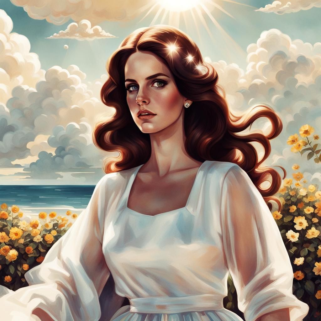 Lana Del Rey Paradise - AI Generated Artwork - NightCafe Creator