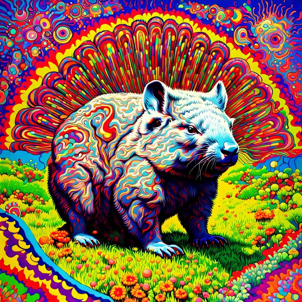 Wombat 1967 - AI Generated Artwork - NightCafe Creator