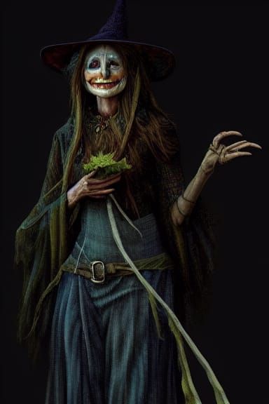 Scarecrow Witch - AI Generated Artwork - NightCafe Creator