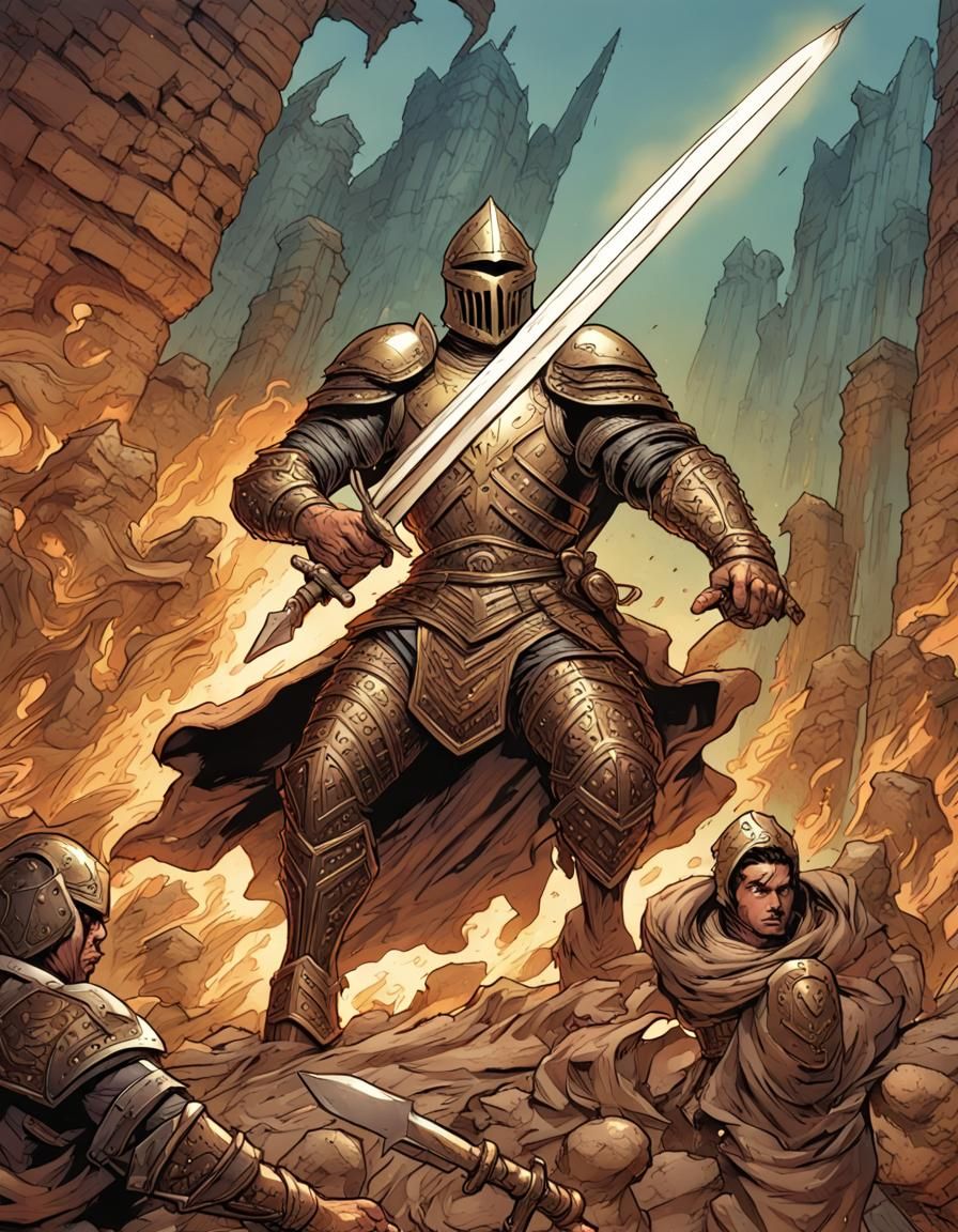 bronze knight - AI Generated Artwork - NightCafe Creator