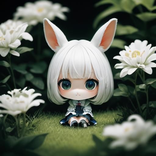 Girl chibi rabbit - AI Generated Artwork - NightCafe Creator