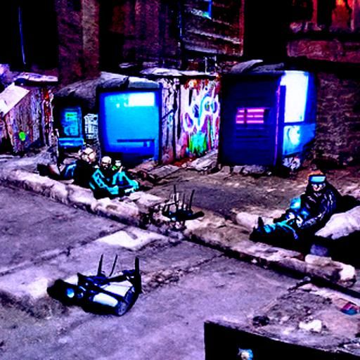 Futuristic Slums - AI Generated Artwork - NightCafe Creator