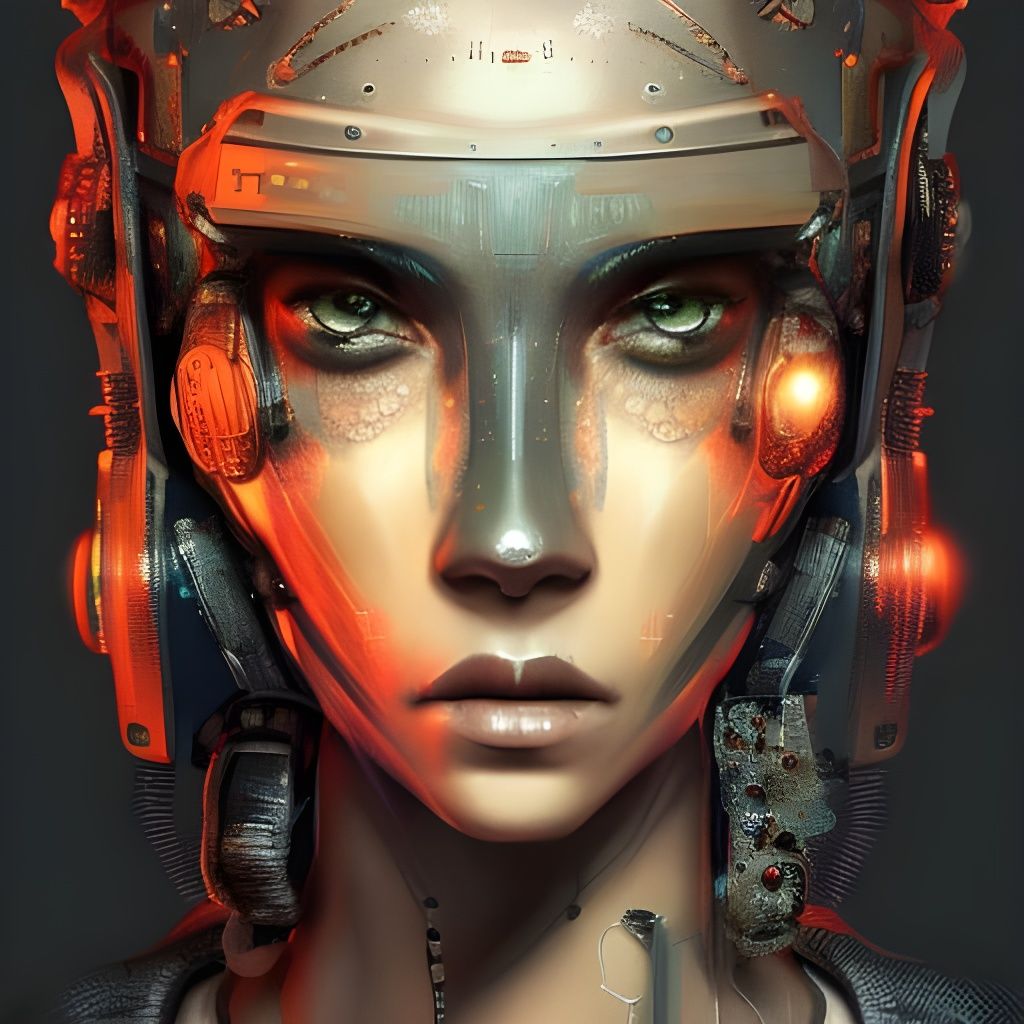 Fallout Cyberpunk - Copper-Metal - AI Generated Artwork - NightCafe Creator