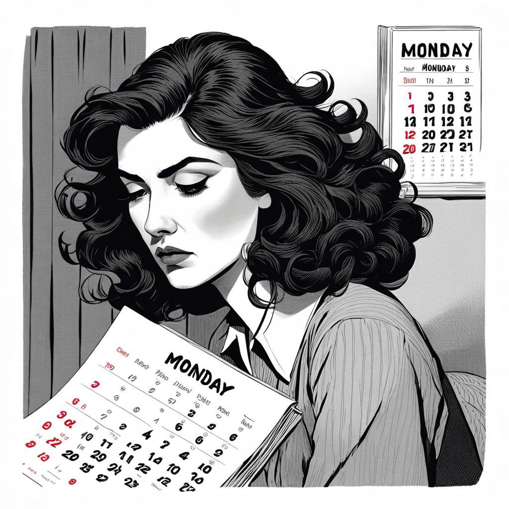 Monday blues - AI Generated Artwork - NightCafe Creator