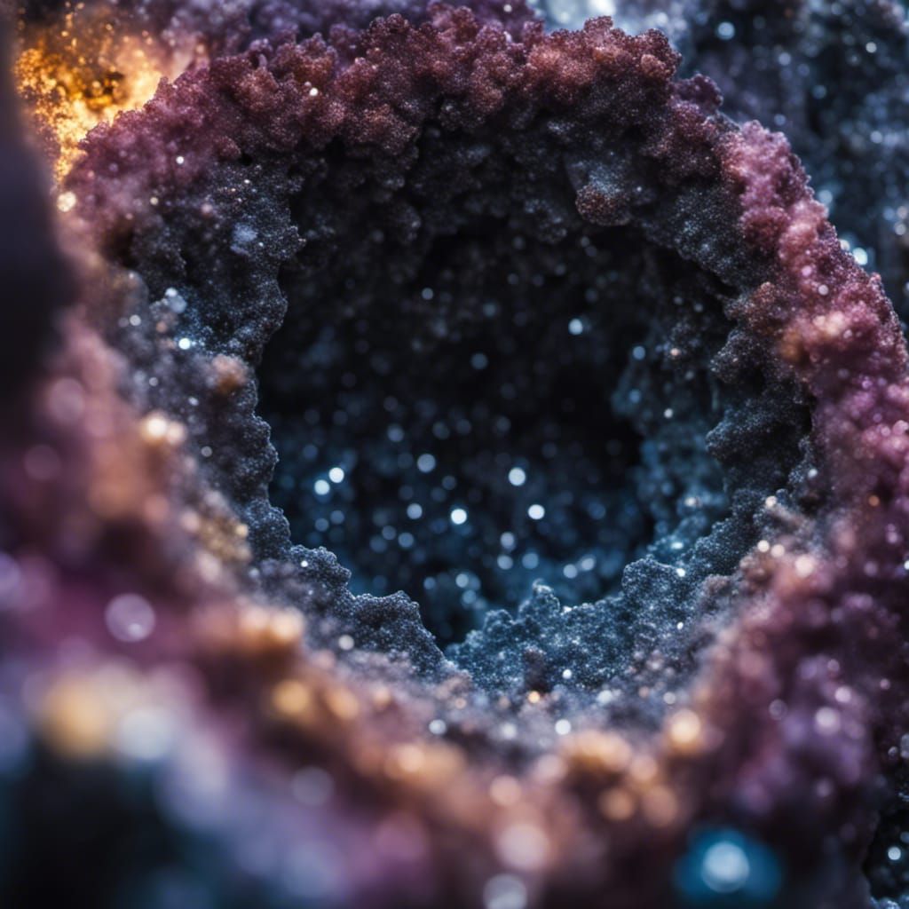 universe in a geode - AI Generated Artwork - NightCafe Creator
