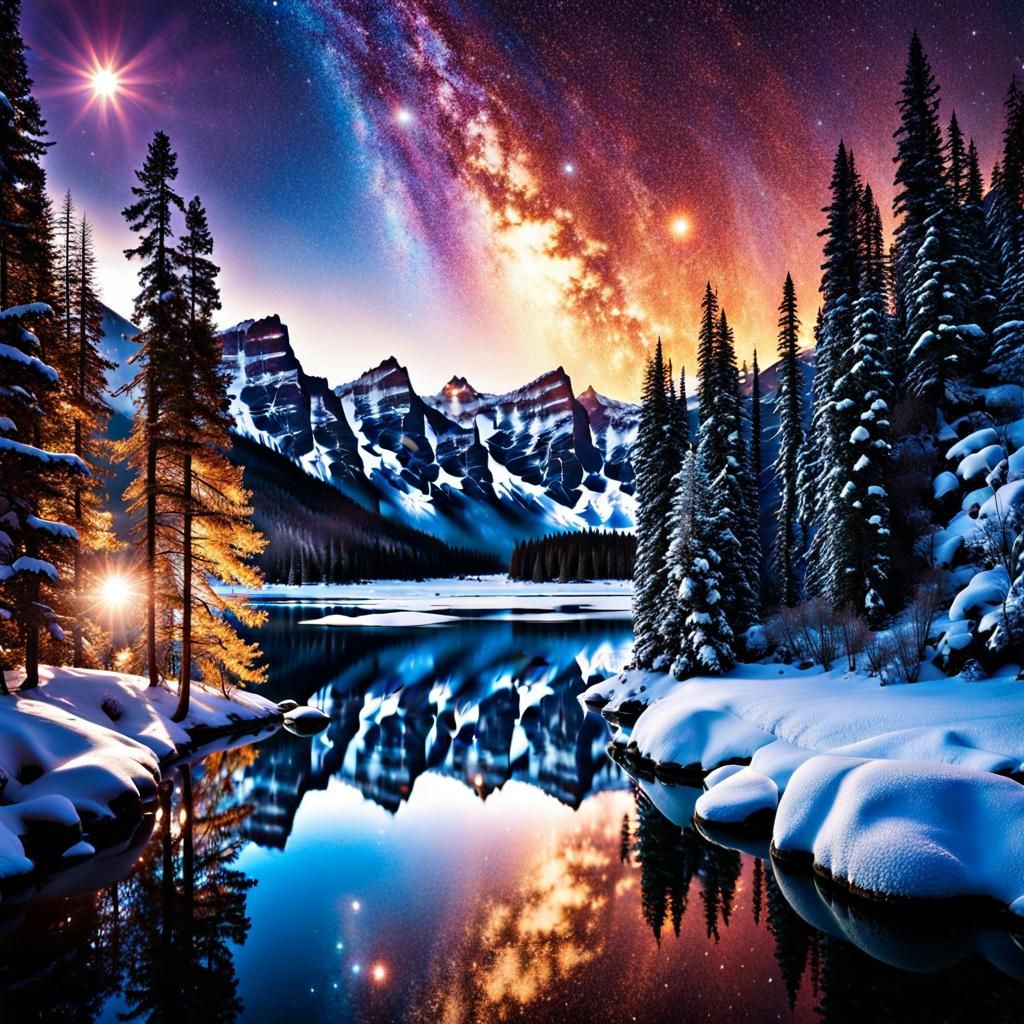 freshly fallen snow, a lake when the starlight hits it just right — all ...