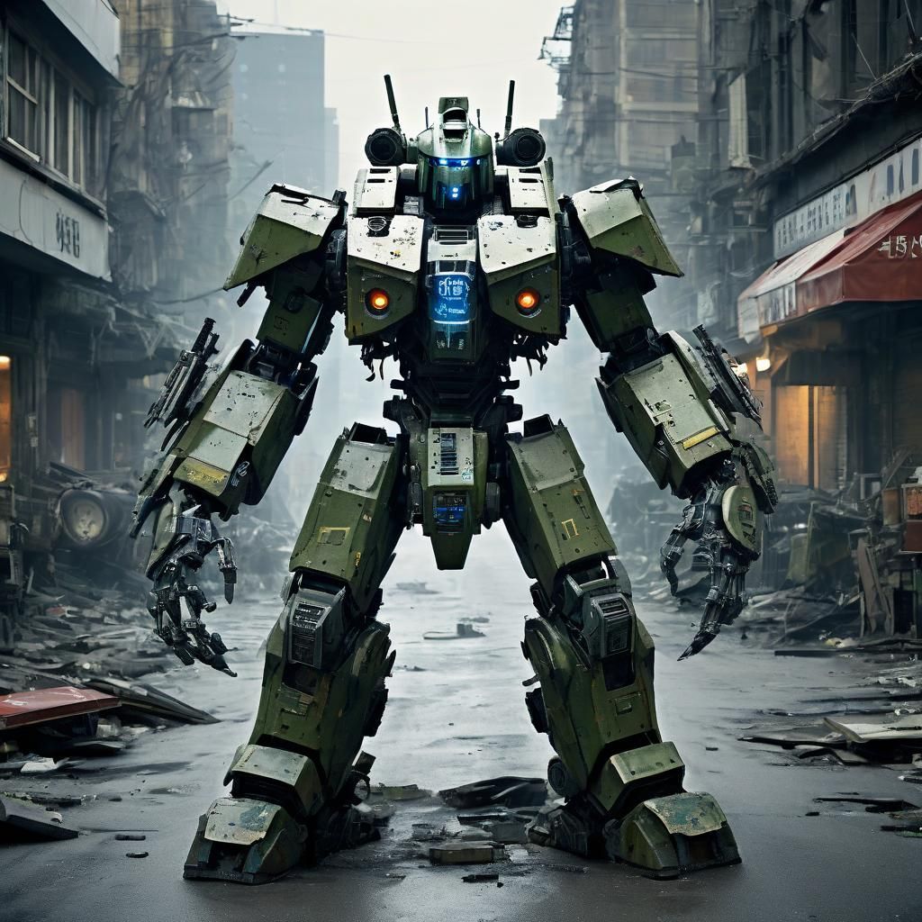 Diesel Punk Mecha Winslow - AI Generated Artwork - NightCafe Creator